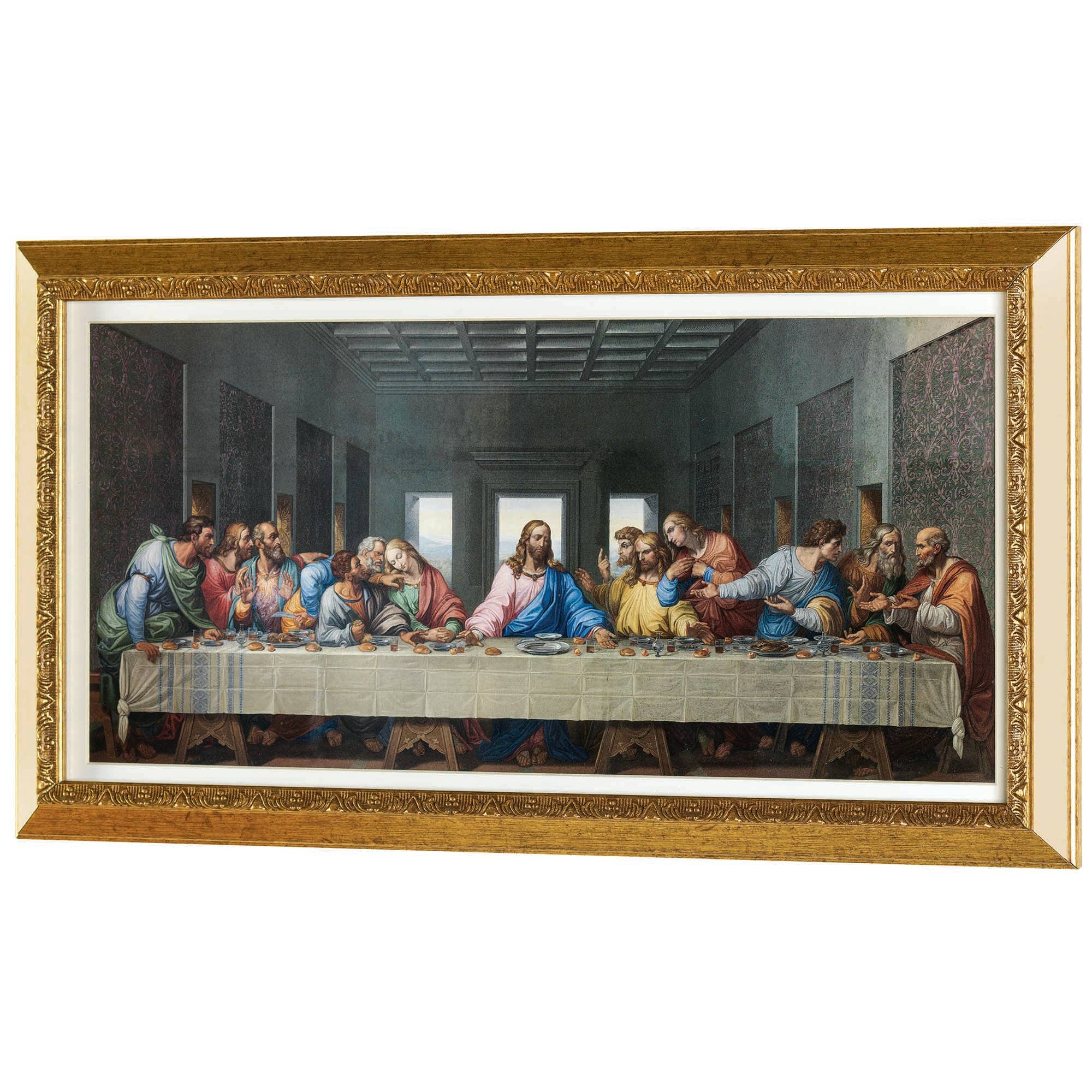 Framed Wall Art The Last Supper Gold – St. George