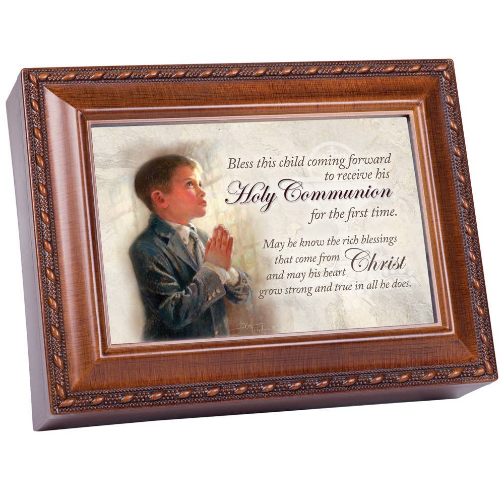 Holy Communion Boy Music Box – St. George