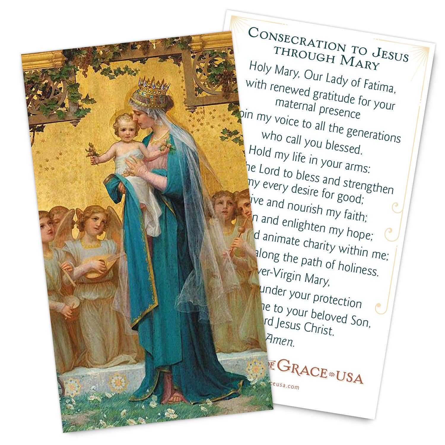 Our Lady of Fatima (Consecration) Holy Card – St. George