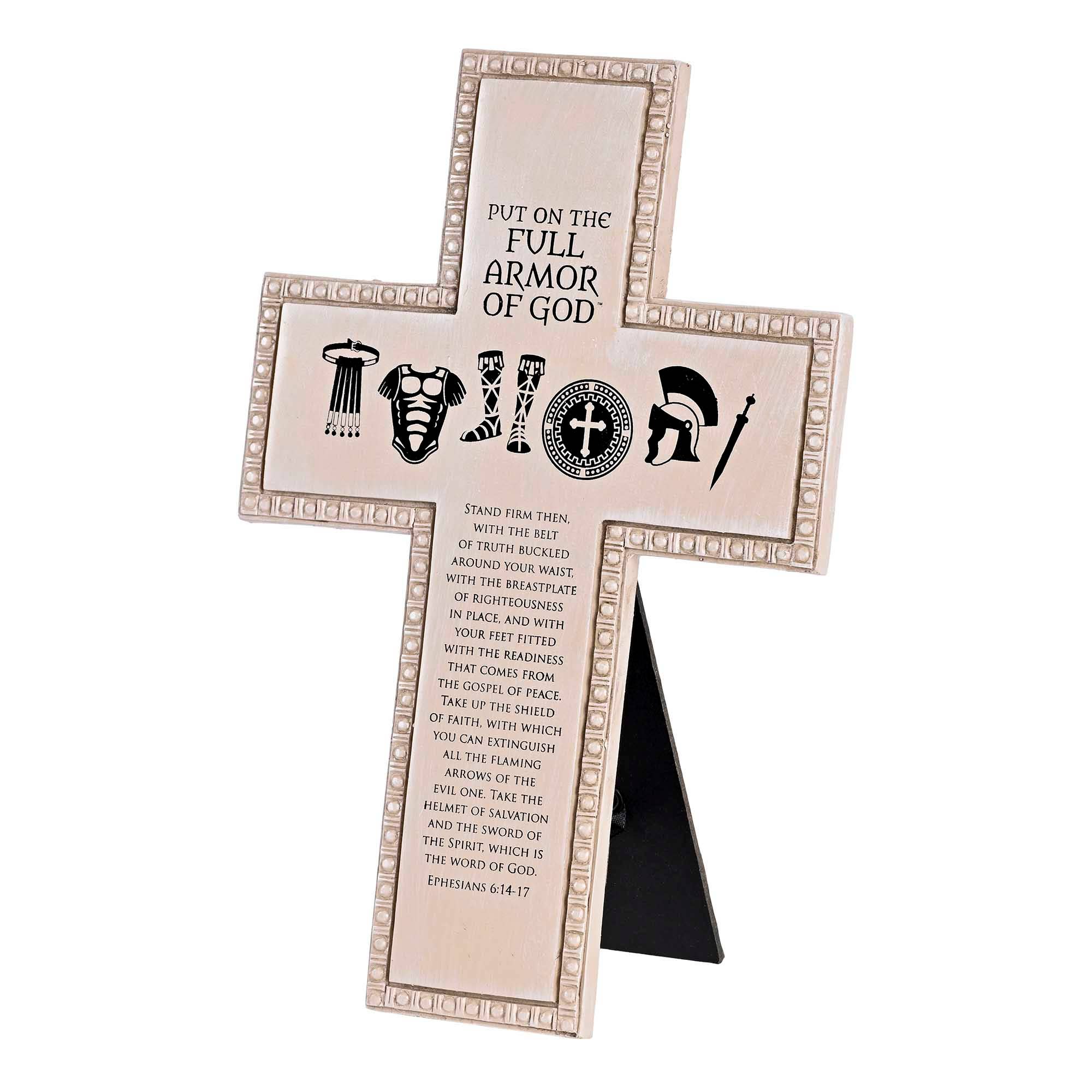 Tabletop Cross Full Armor Of God 10H – St. George
