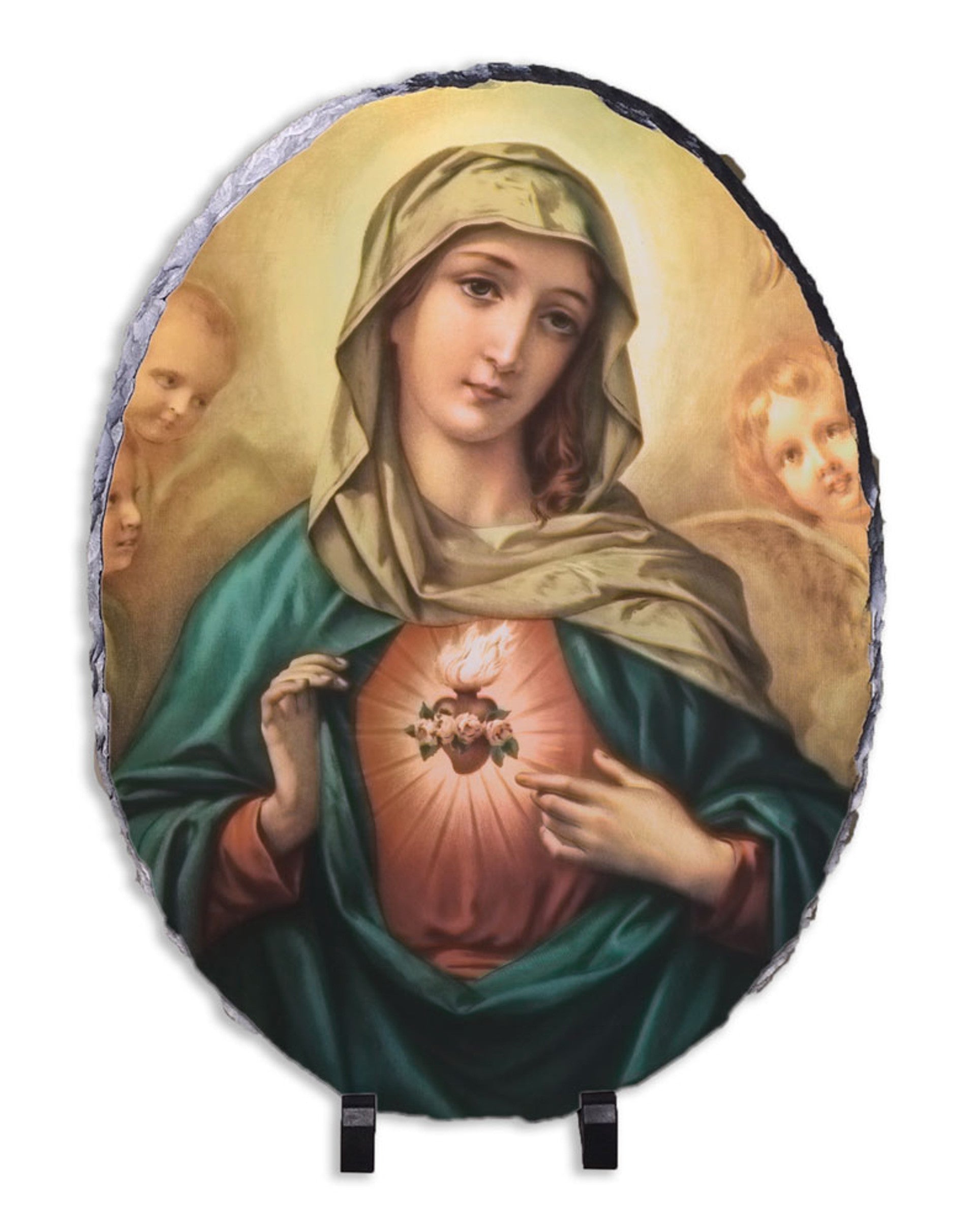 Immaculate Heart of Mary Oval Slate – St. George